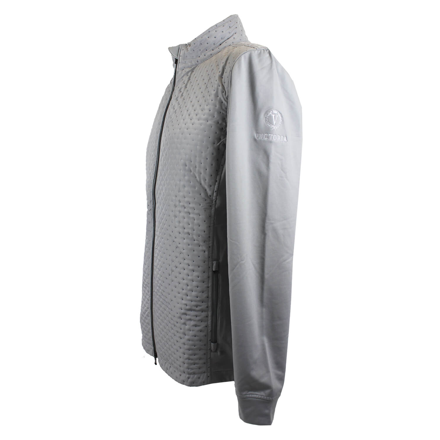 Victoria Ladies' "Mammoth" Full Zip Jacket, Light Grey | Krieghoff